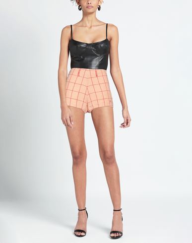 FORTE_FORTE Checked Linen Shorts